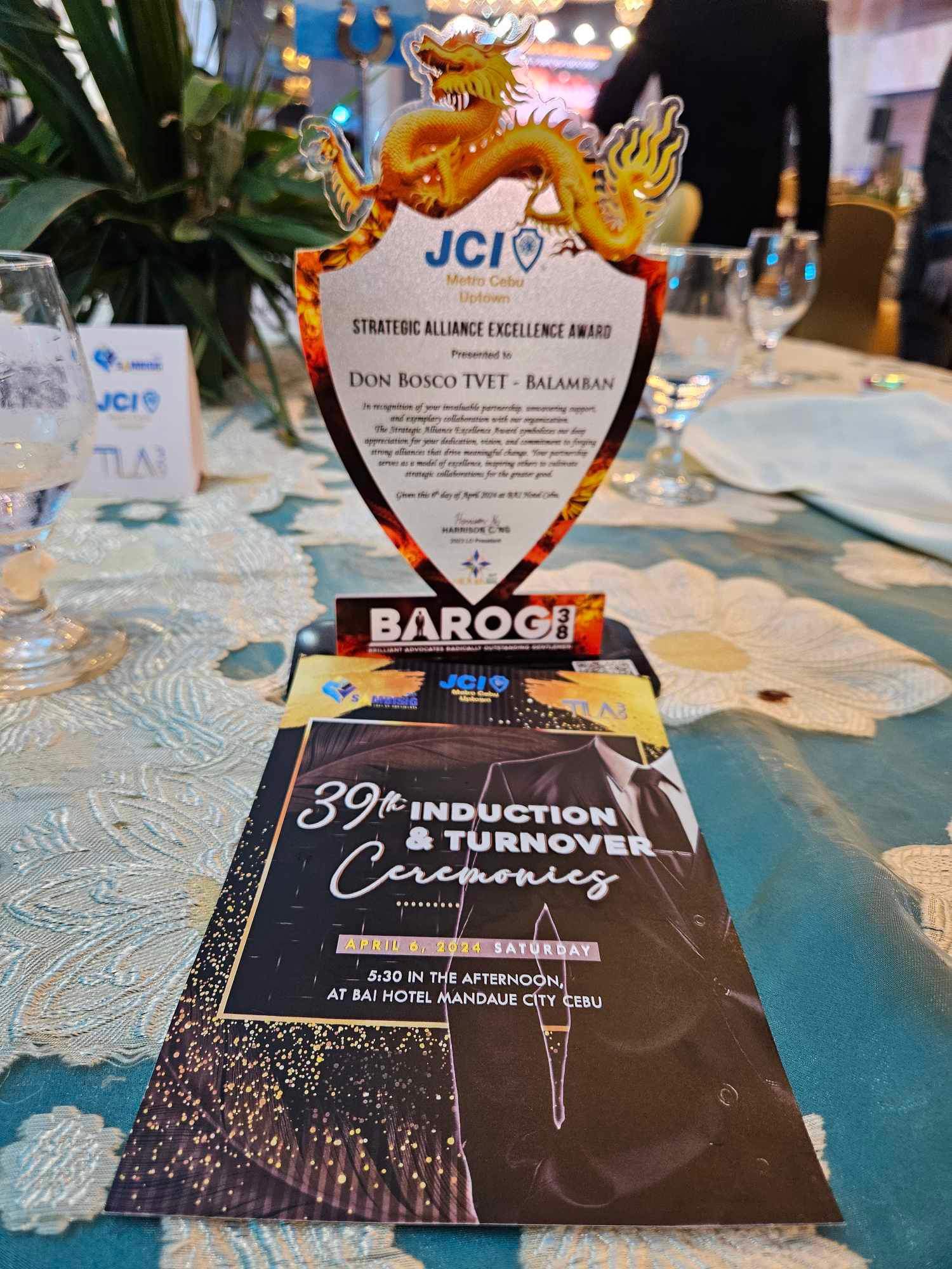 JCI MCU Award – Don Bosco TVET Balamban